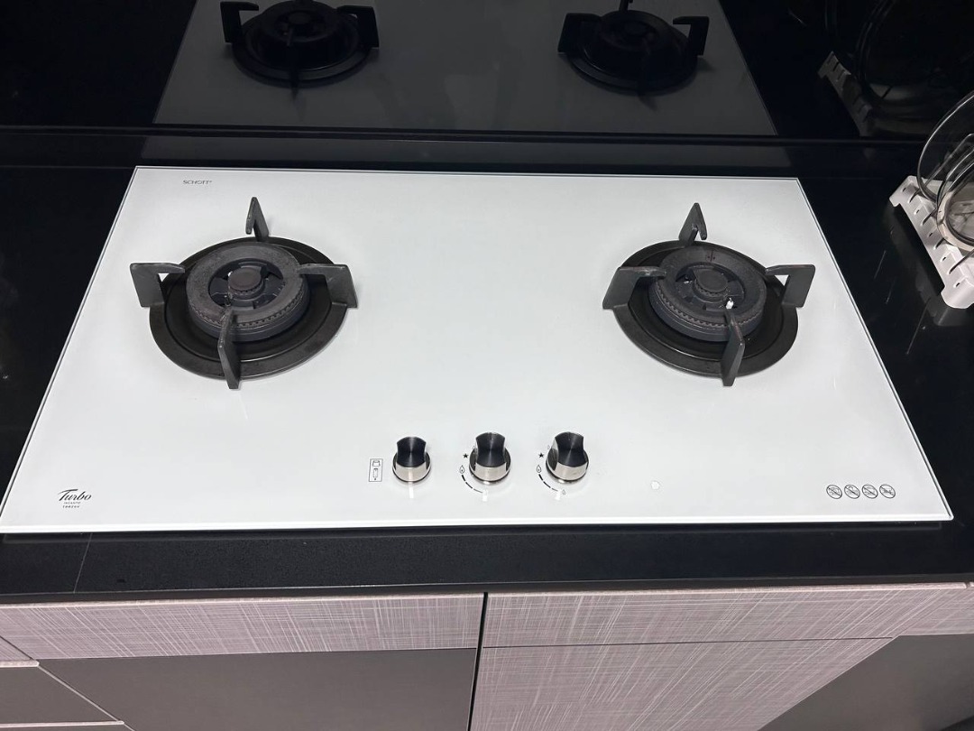 Turbo Incanto T882GV-OW (88cm 2 Burners Built-in Glass Hob), TV & Home Appliances, Kitchen ...