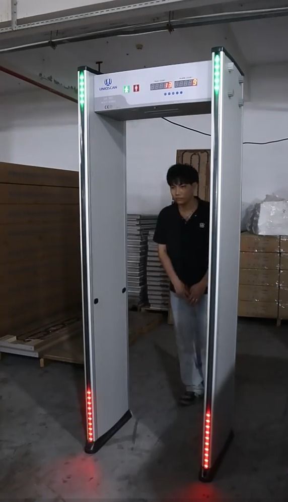 UB500 6 zones walk through metal detector security door frame metal ...