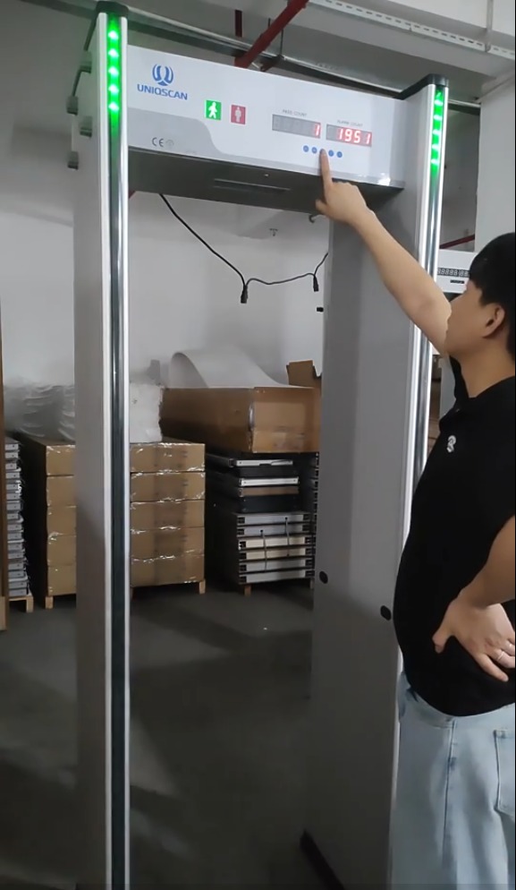 UB500 6 zones walk through metal detector security door frame metal ...