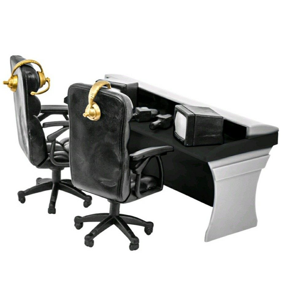 ULTIMATE BLACK COMMENTATOR TABLE PLAYSET for WWE Elite Ultimate Edition ...