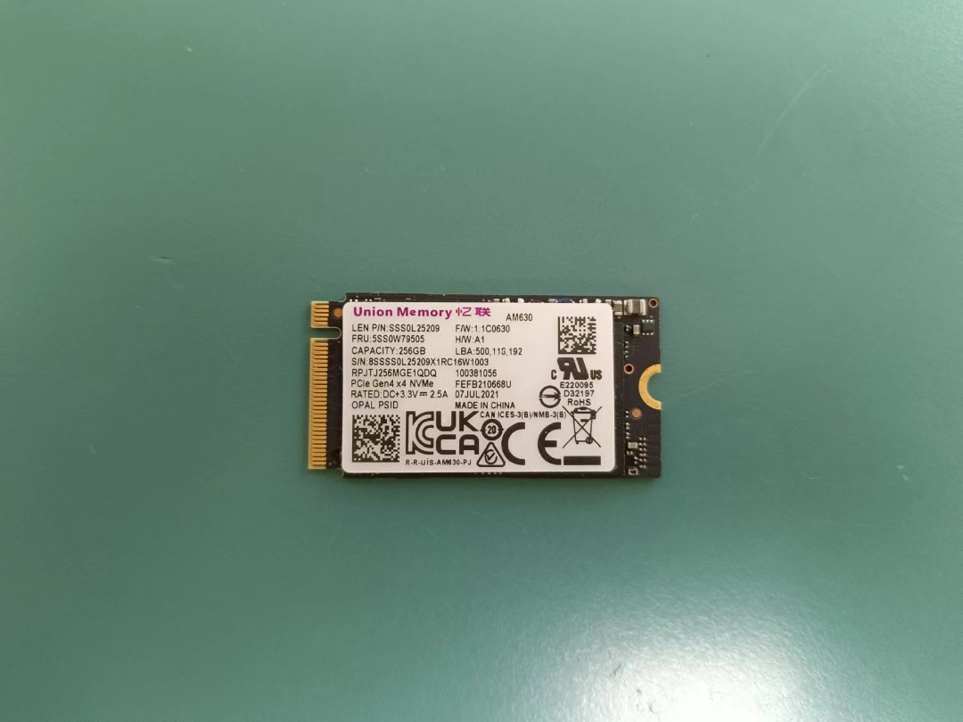 【UNION】SSD 256GB(拆機良品), 電腦及科技產品, 電腦周邊產品, 硬碟及儲存裝置在旋轉拍賣