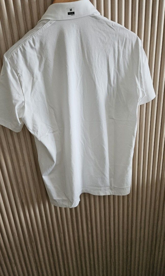Uniqlo Airism Full Open Shirt (M:White), Men's Fashion, Tops & Sets ...