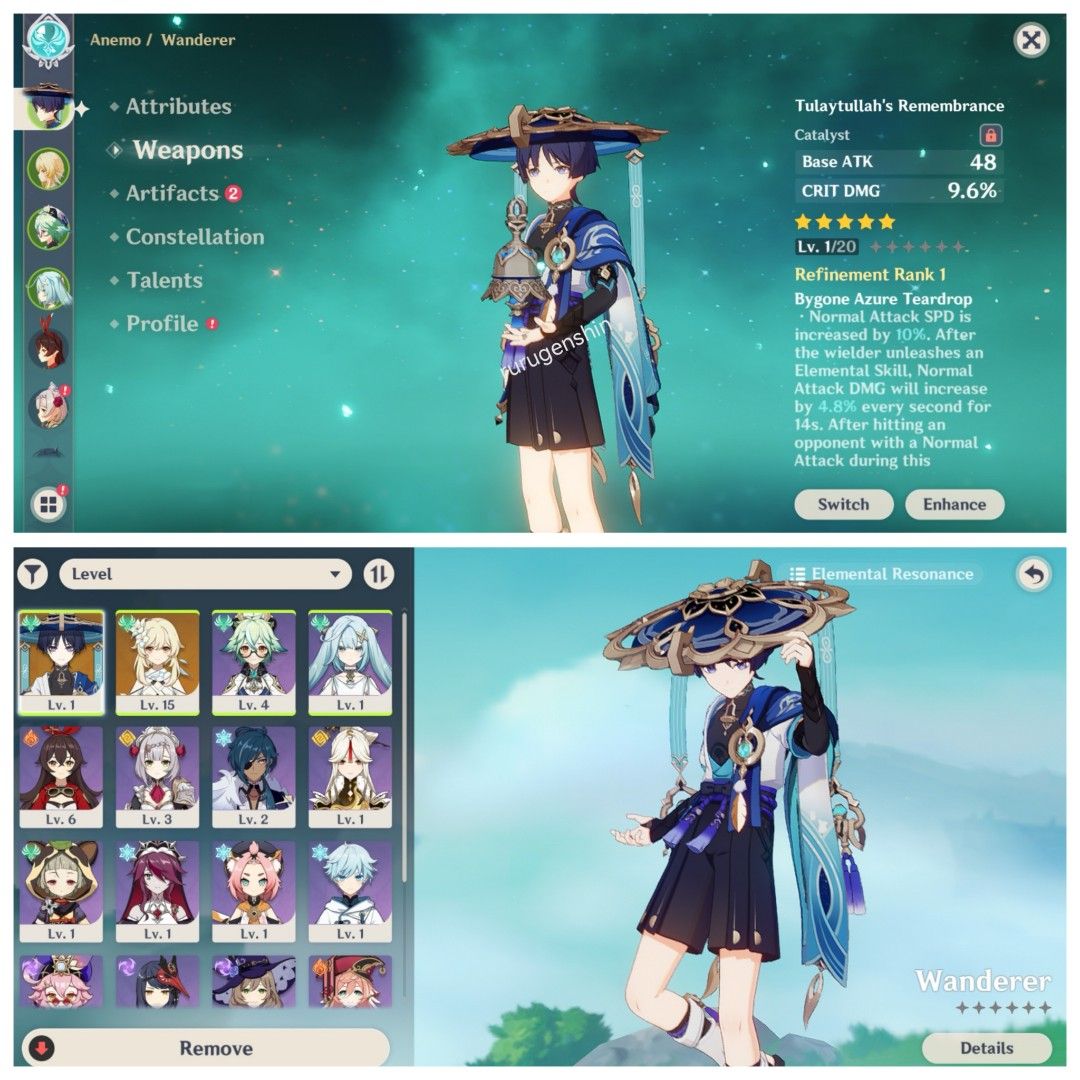 Unset All Wanderer Sig Ar7 Starter Genshin Impact, Video Gaming, Video ... Unset All Wanderer Sig Ar7 Starter Genshin Impact, Video Gaming, Video ...