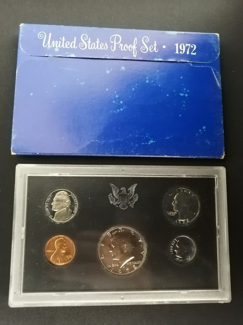 US 1972 proof set in original packing, Hobbies & Toys, Memorabilia & Collectibles, Currency on ...