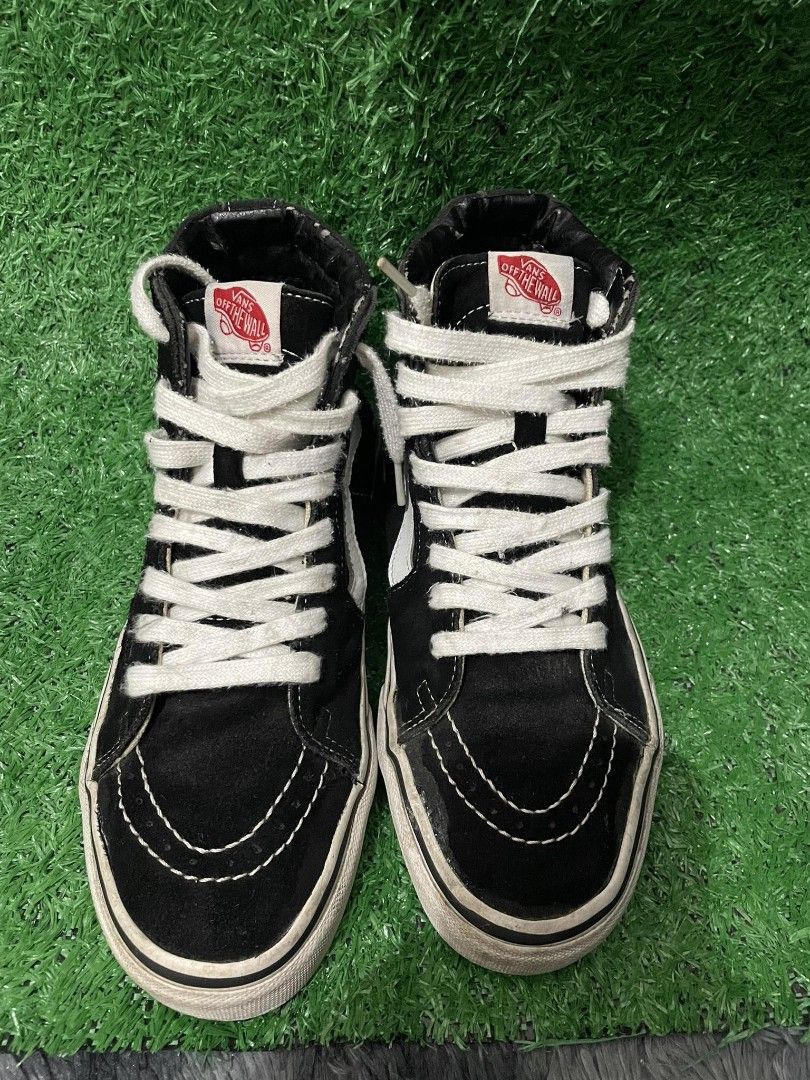 vans old school hi cut, Men's Fashion, Footwear, Sneakers on Carousell