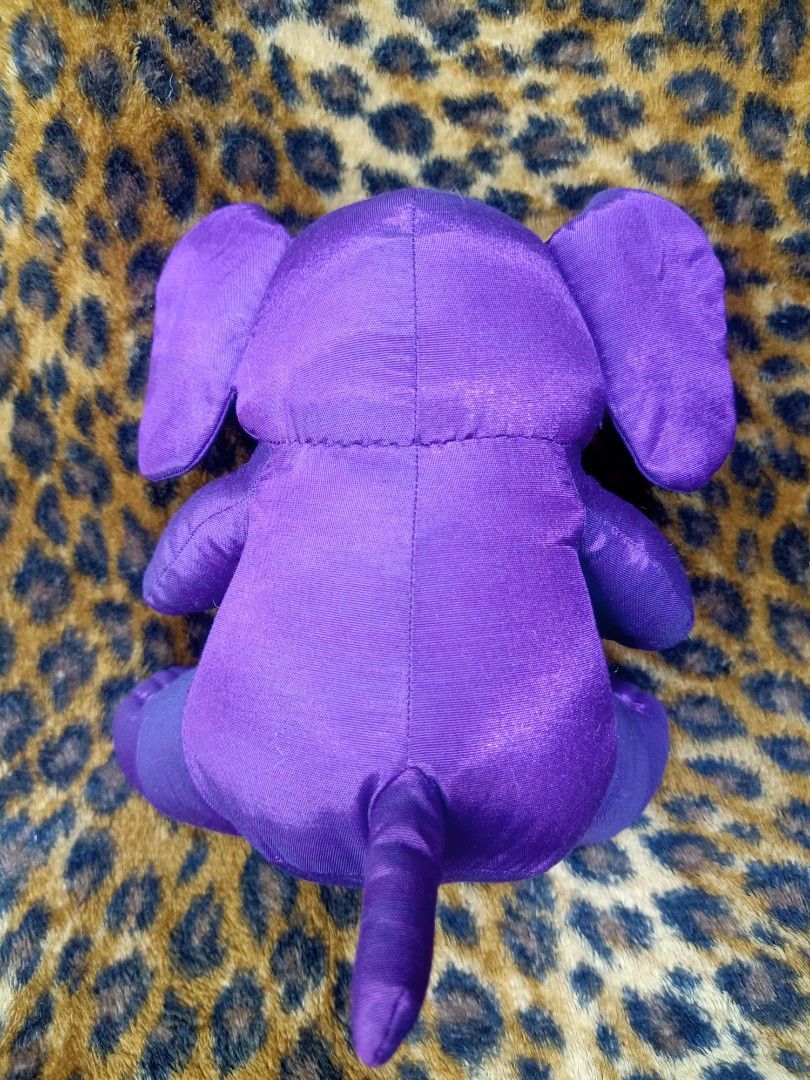 VERY CUTE SILKY SMOOTH PURPLE ELEPHANT PLUSH TOY, Hobbies & Toys, Toys ...