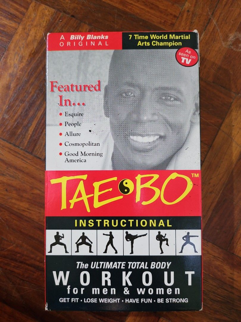 VHS Tape - Taebo Workout, TV & Home Appliances, TV & Entertainment, TV ...