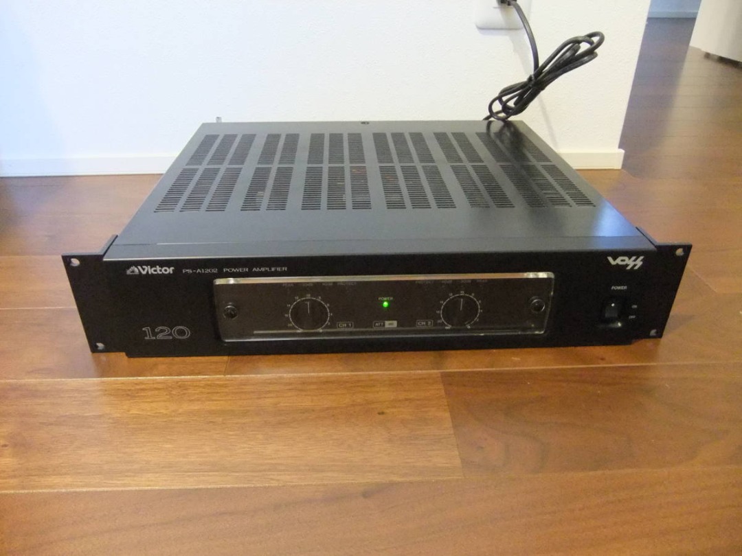 日本製造 VICTOR JVC VOSS 2聲道擴大機 PS-A1202 平衡XLR輸入 高阻抗擴大機 MADE IN JAPAN, 耳機及 ...