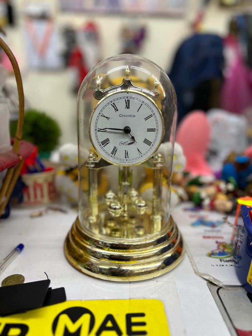 Vintage Dome Clock Crocodile, Hobbies & Toys, Collectibles ...