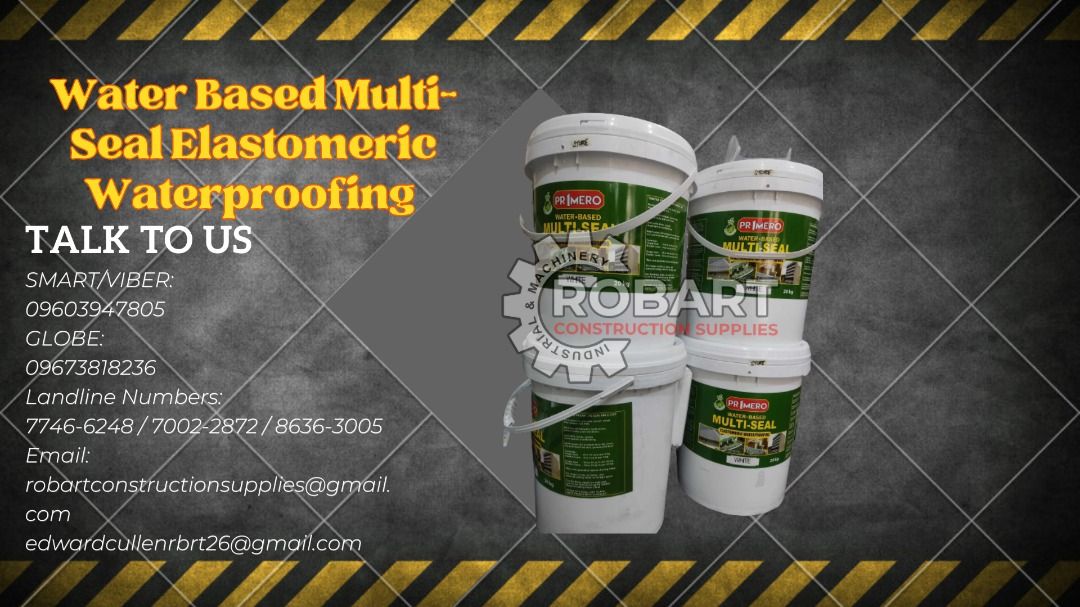 Water Based Multi-Seal Elastomeric Waterproofing, Commercial ...