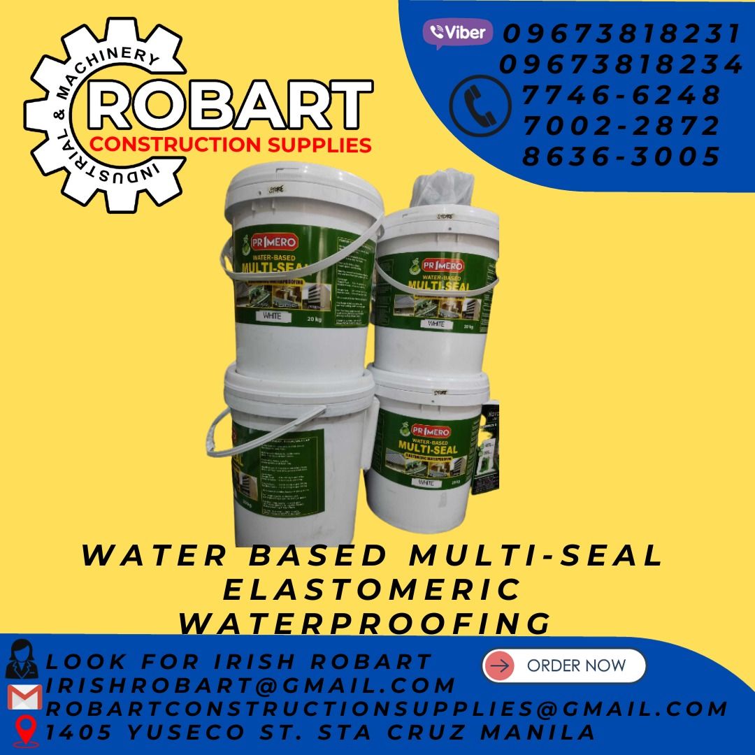Water Based Multi-Seal Elastomeric Waterproofing, Commercial ...
