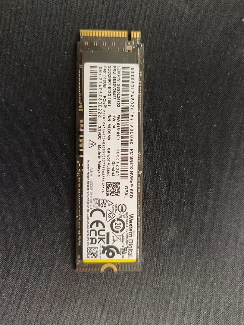 【WD】SSD 512GB(拆機良品), 電腦及科技產品, 電腦周邊產品, 硬碟及儲存裝置在旋轉拍賣