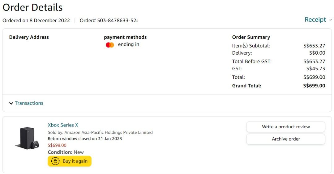 Xbox Series X 1 TB ( one terabyte version) With Warranty. Like New ...