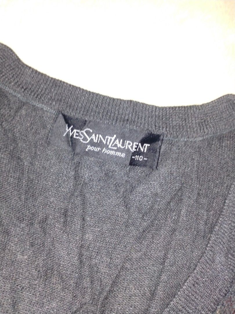 Ysl vest cardigan, Men's Fashion, Tops & Sets, Vests on Carousell