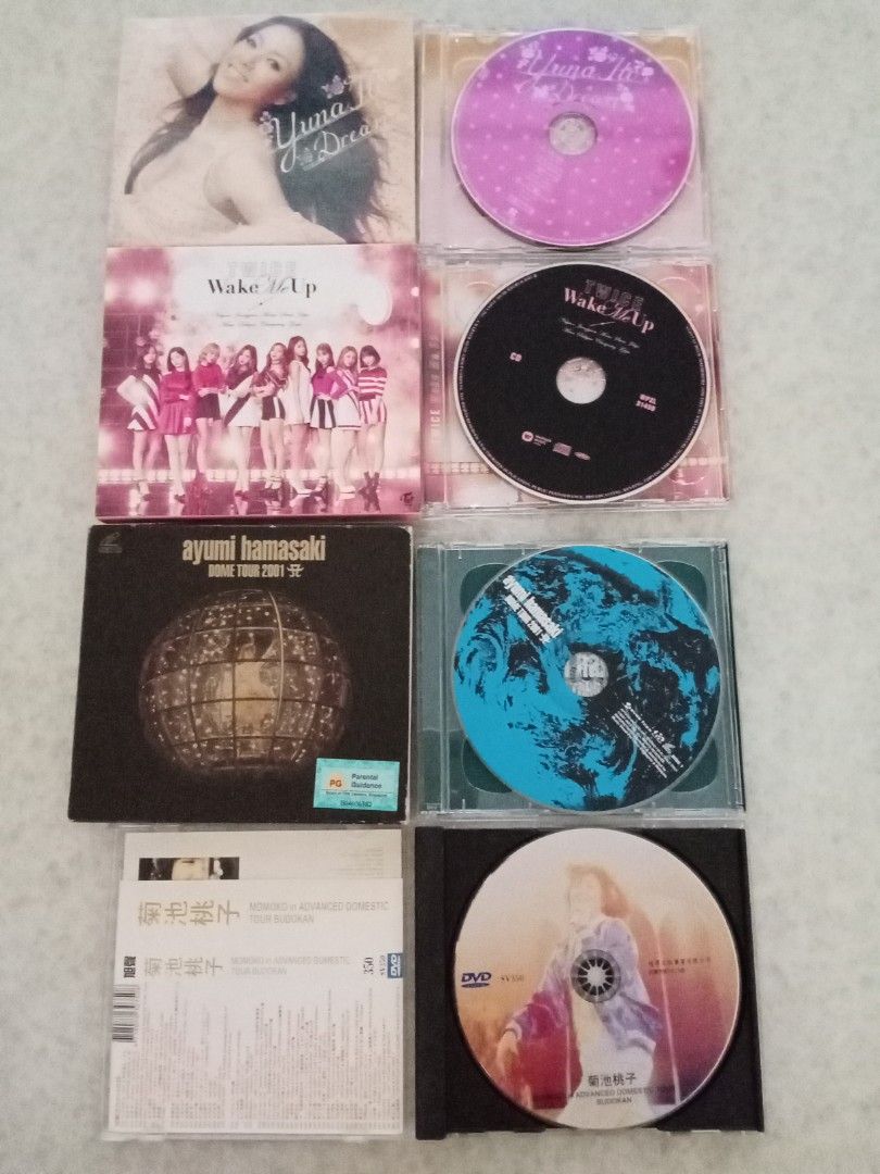Yuna Ito, Twice wake me up, Ayumi Hamasaki 2001 concert vcd & Momoko kikuchi concert DVD ...