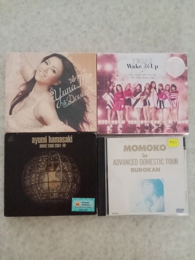 Yuna Ito, Twice wake me up, Ayumi Hamasaki 2001 concert vcd & Momoko kikuchi concert DVD ...