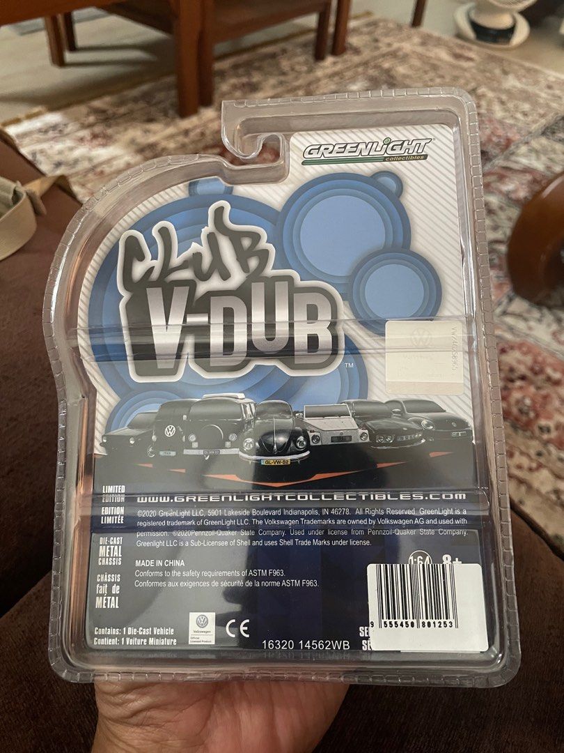 1/64 Greenlight Club V-Dub S11 VW Samba Bus Shell Green Machine / Chase ...