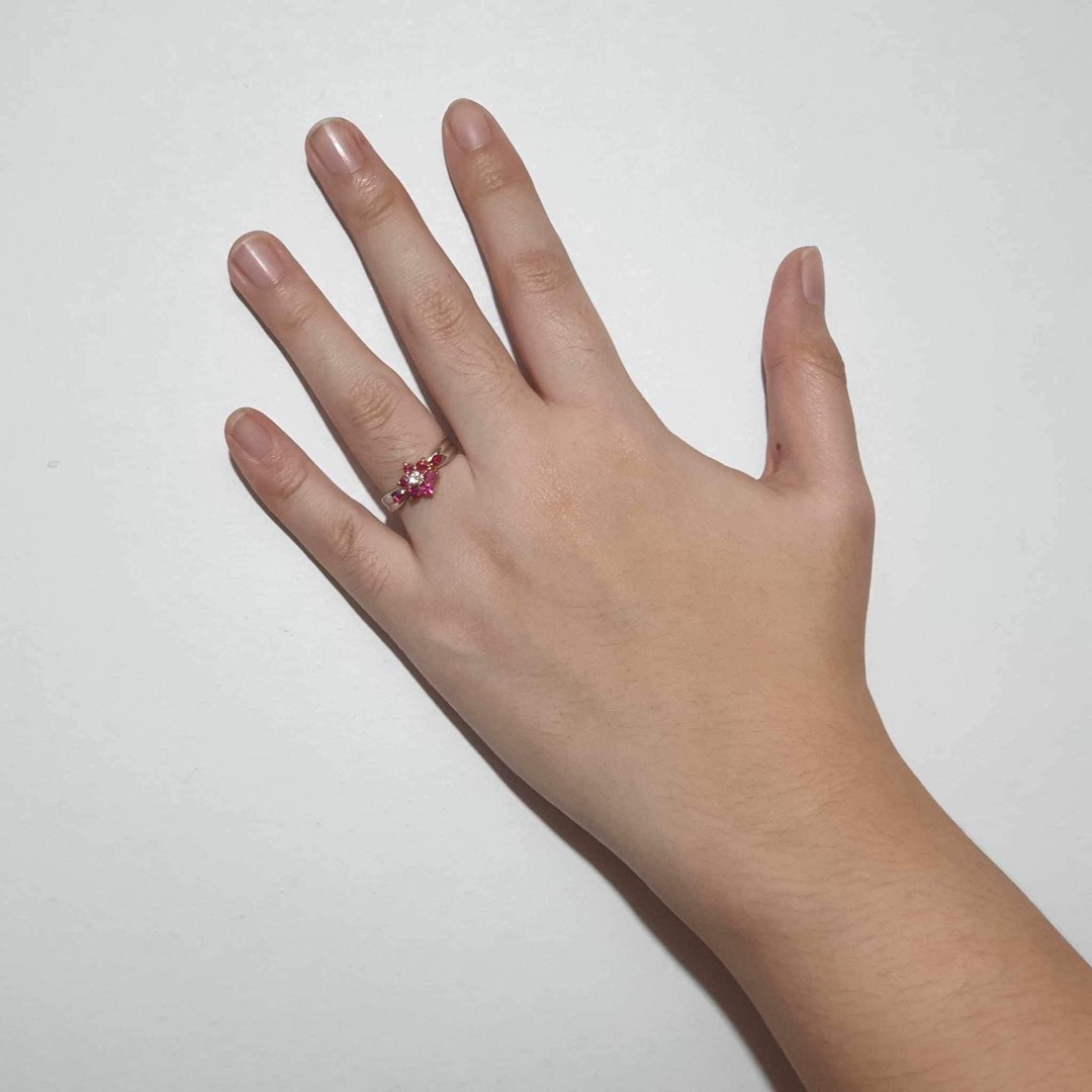 18k Japan Gold And Platinum Ruby And Diamond Rosita Ring, Women's ...