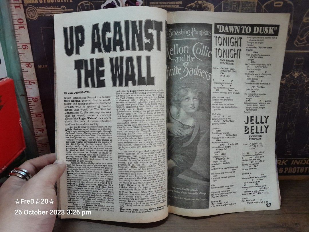 1997 Hot Hits No.165 Billy Corgan Cover Songhits Magazine, Hobbies ...