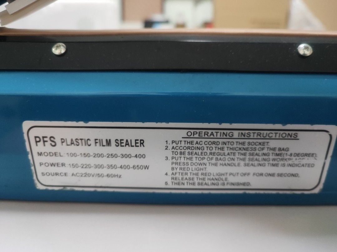 200mm impulse plastic film sealer, Computers & Tech, Office & Business ...