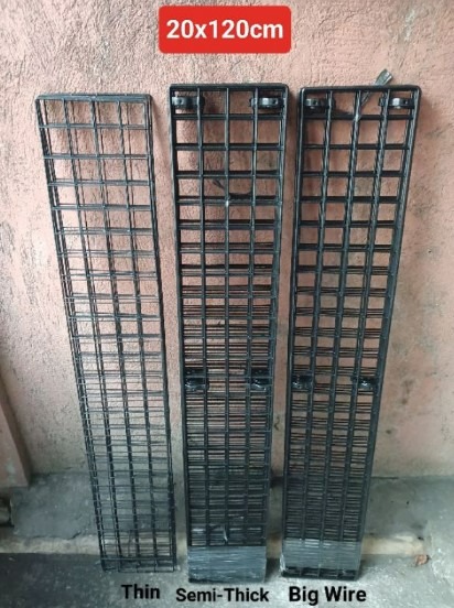 (20x120cm) Wire Mesh Panel Hanging Display Gridwall Metal Wall ...