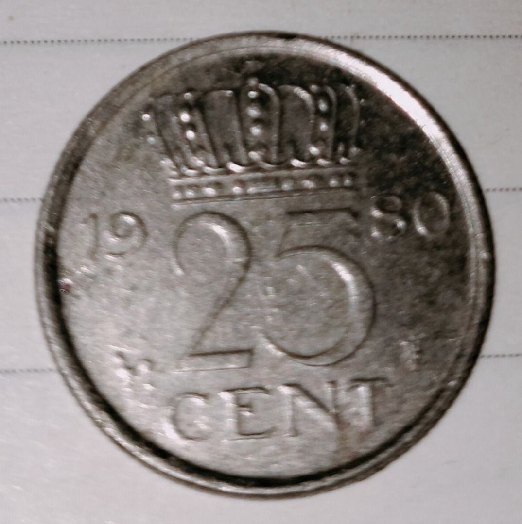 25 cents Netherland 1980, Hobbies & Toys, Memorabilia & Collectibles ...