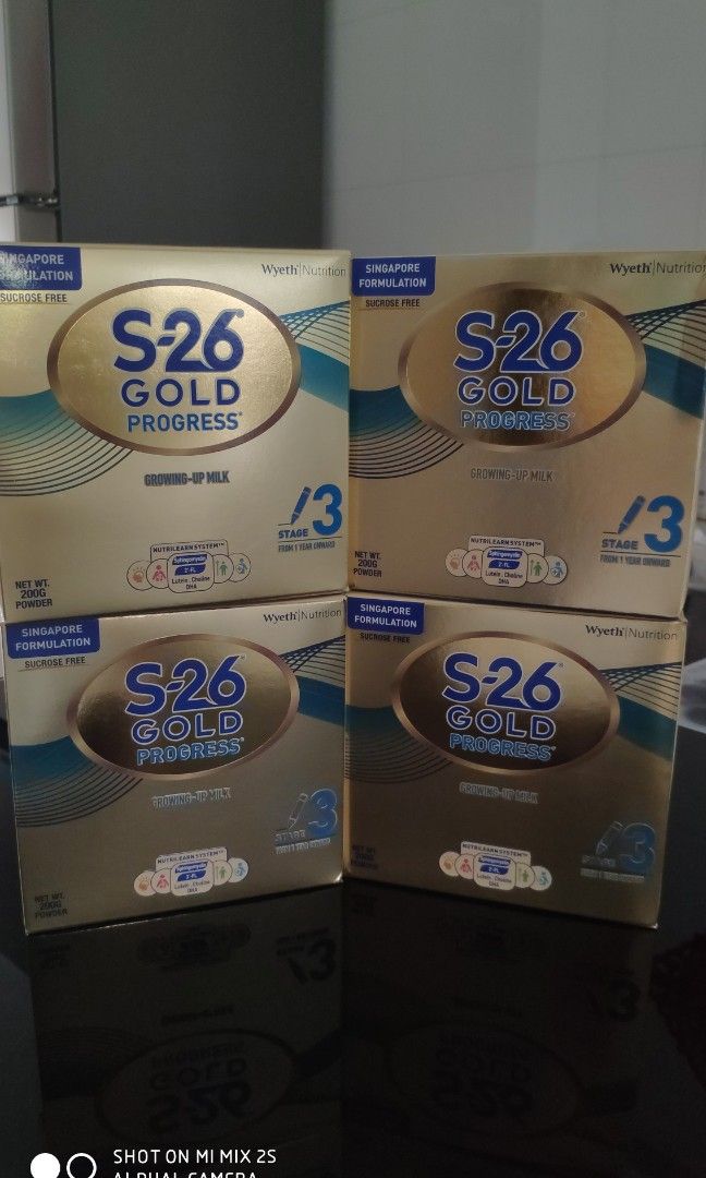 4 boxes of S26 Gold progress milk powder Stage 3, Babies & Kids ...