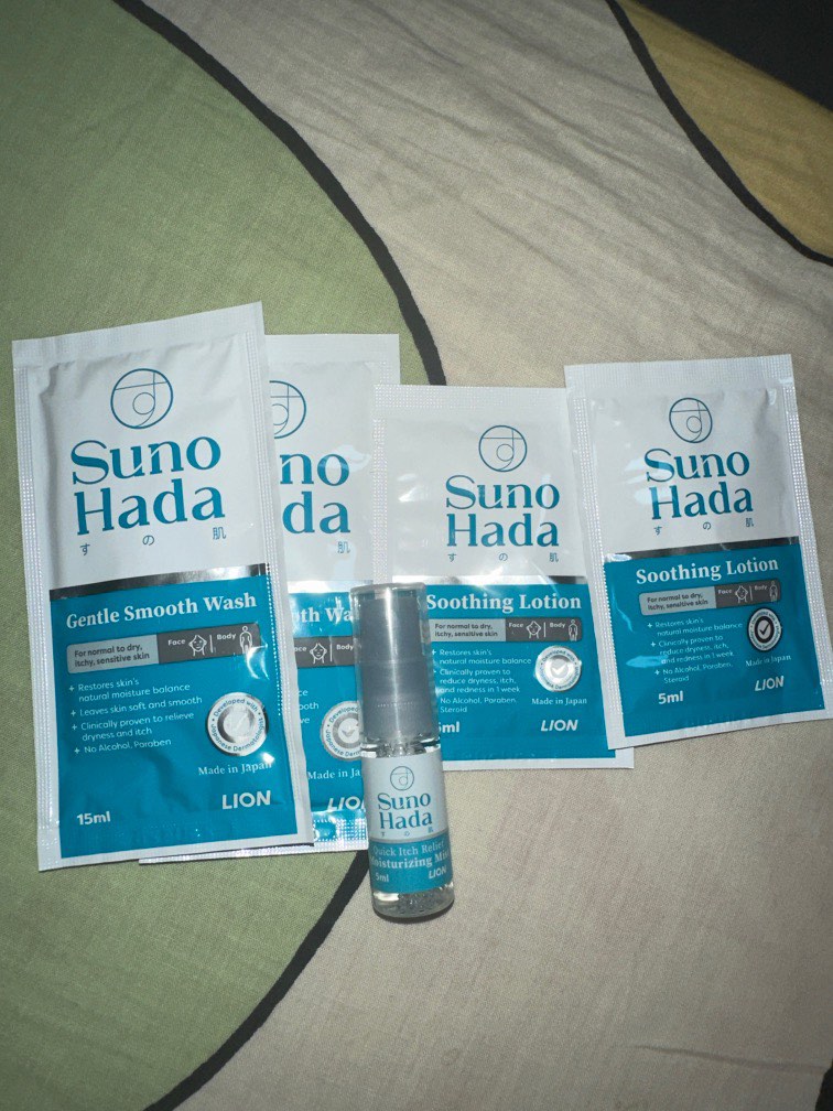($5 incl NM)Suno Hada Sample Set, Beauty & Personal Care, Bath & Body, Body Care on Carousell