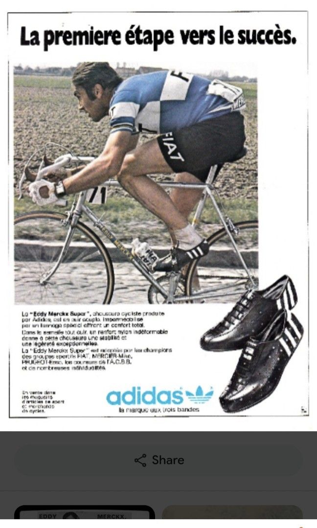 Adidas Eddy Mercx cycling shoes., Sports Equipment, Bicycles & Parts ...