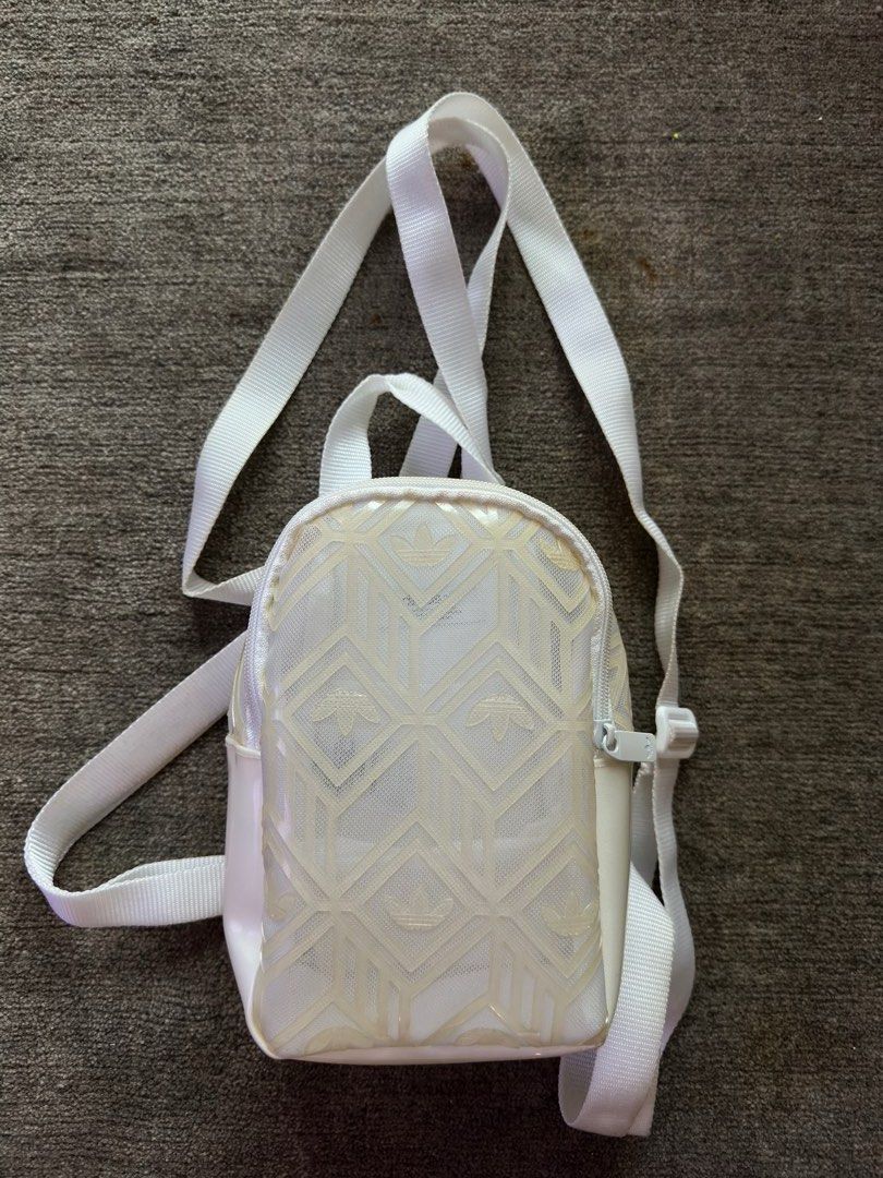 Adidas white mini backpack, Women's Fashion, Bags & Wallets, Backpacks ...