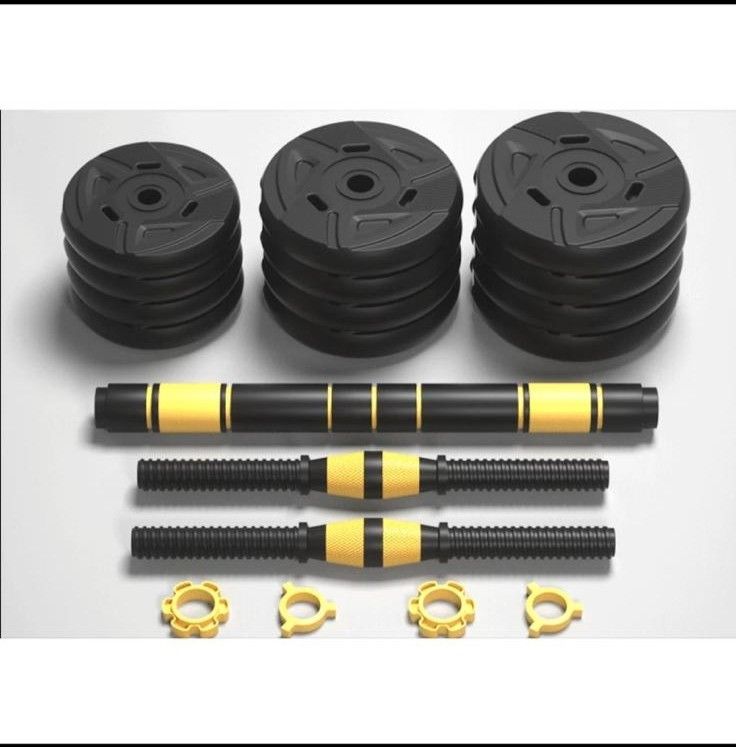 Adjustable Dumbbell Set (30kg ), Sports Equipment, Exercise & Fitness ...