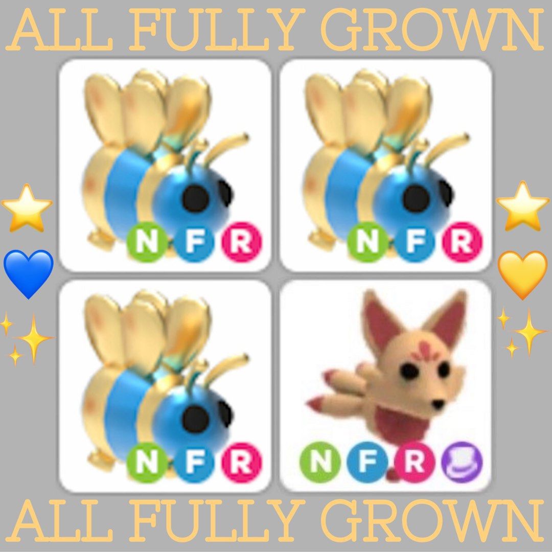 *CHEAP* Adopt Me Pets Queen Bee & Kitsune WTS (Roblox), Video Gaming ...