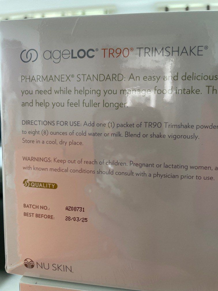AgeLoc TR90 Trimshake Chocolate, Health & Nutrition, Health Supplements ...