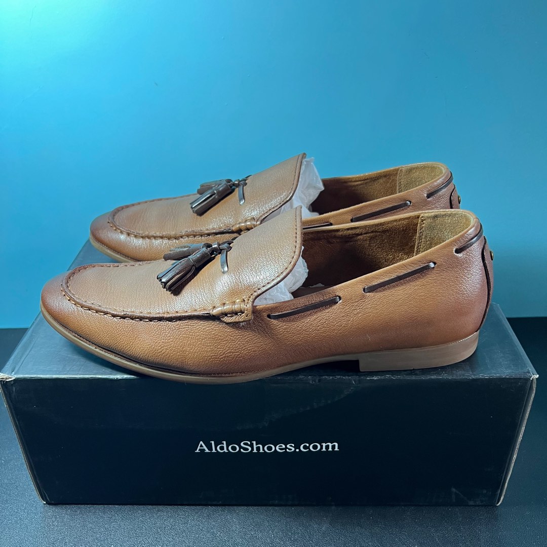 Aldo Acuven brown leather shoes, Men's Fashion, Footwear, Dress Shoes ...
