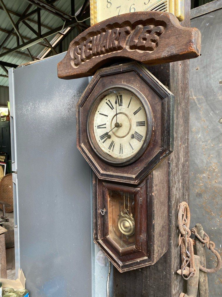 Antique Hexagon wall clock ( about 22.5 x 12 inches ), Hobbies & Toys ...