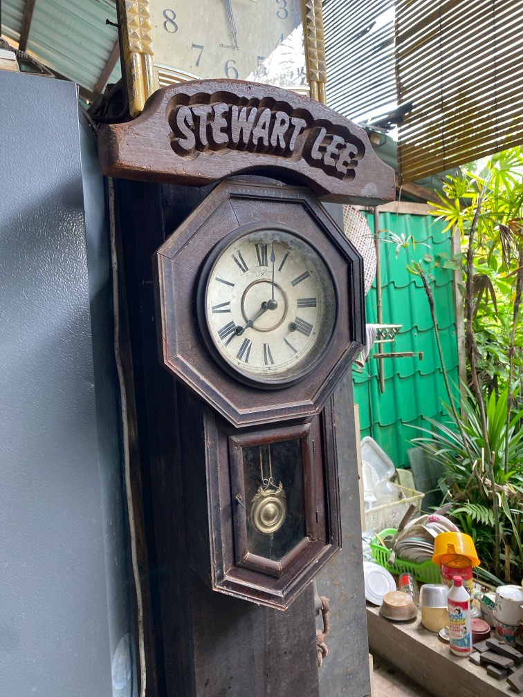 Antique Hexagon wall clock ( about 22.5 x 12 inches ), Hobbies & Toys ...