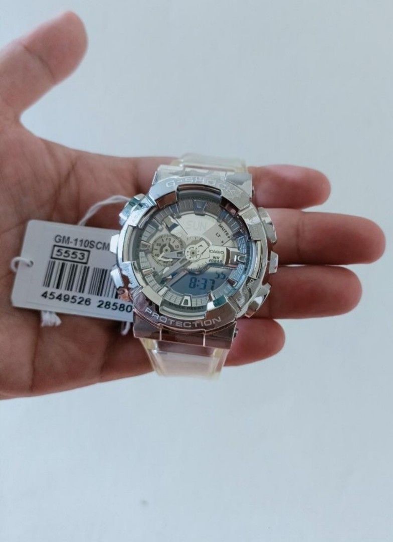 As Pack Gshock GM100 & GA2100 casioak silver mod. As new and complete ...