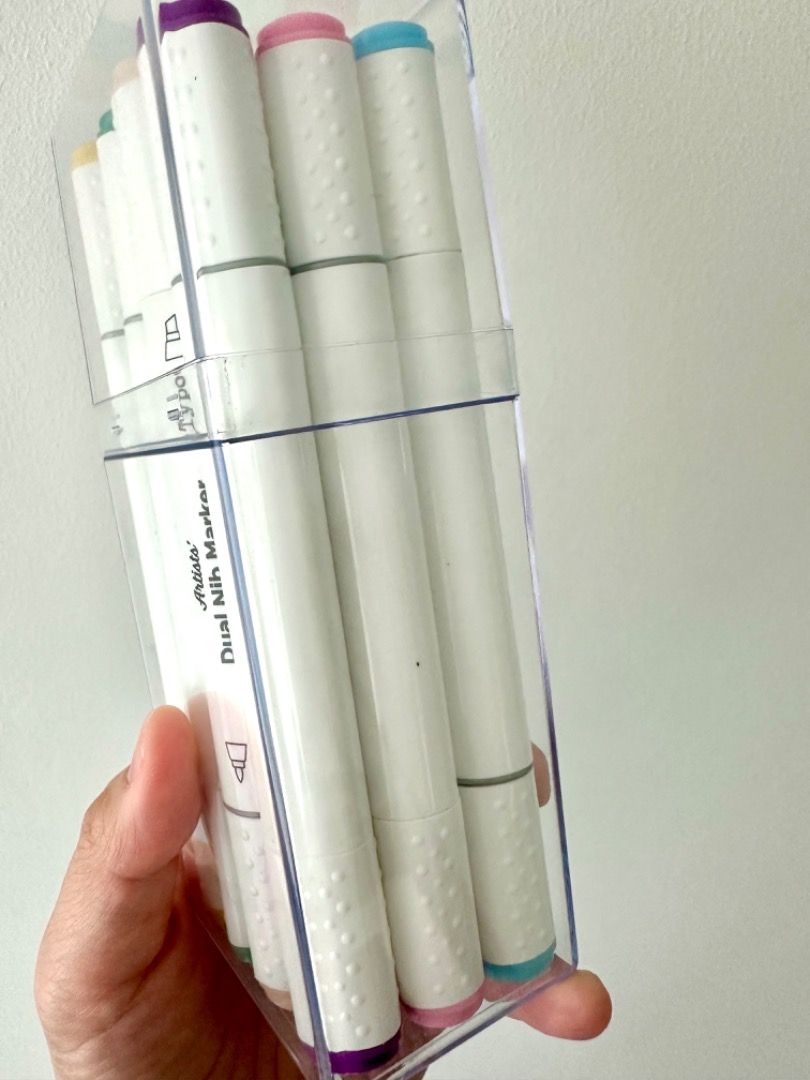 Assorted markers set pack in acrylic, Hobbies & Toys, Stationery ...