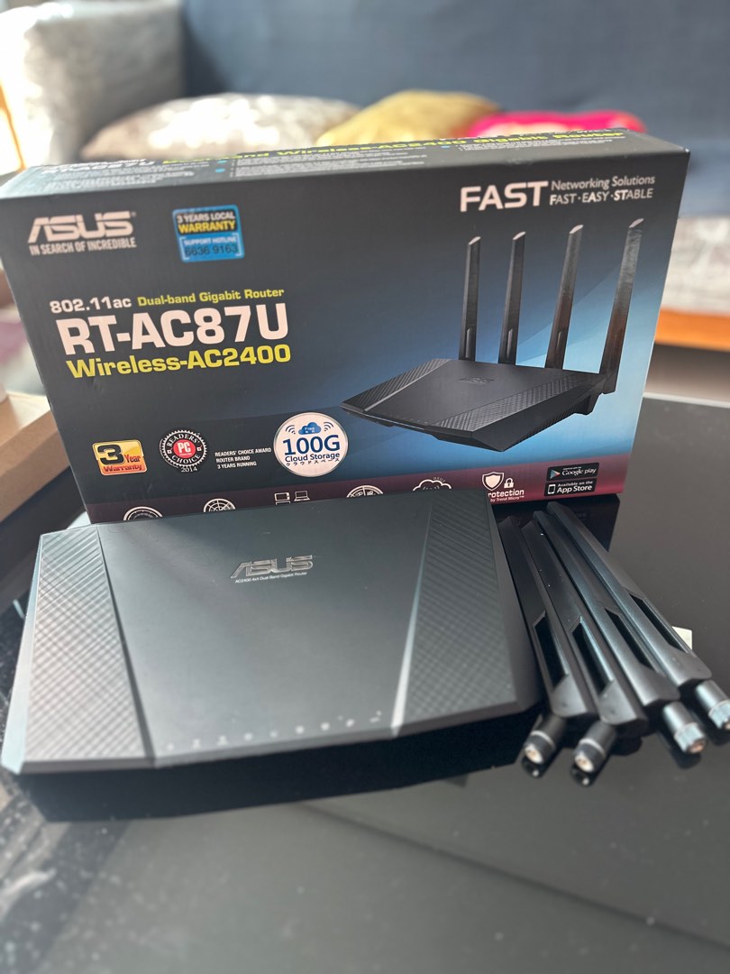 Asus Wireless Router RT-AC87U, Computers & Tech, Parts & Accessories ...