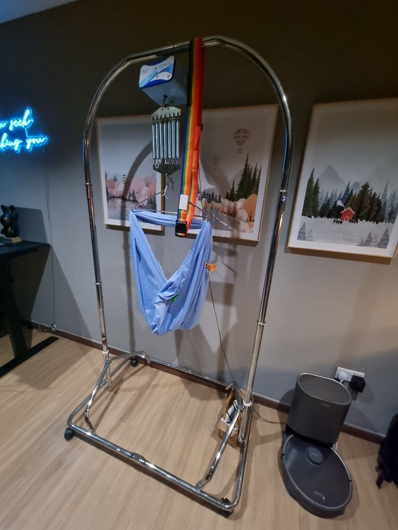 FULL SET Automated Motorised Baby Swing Yaolan, Babies & Kids, Baby ...