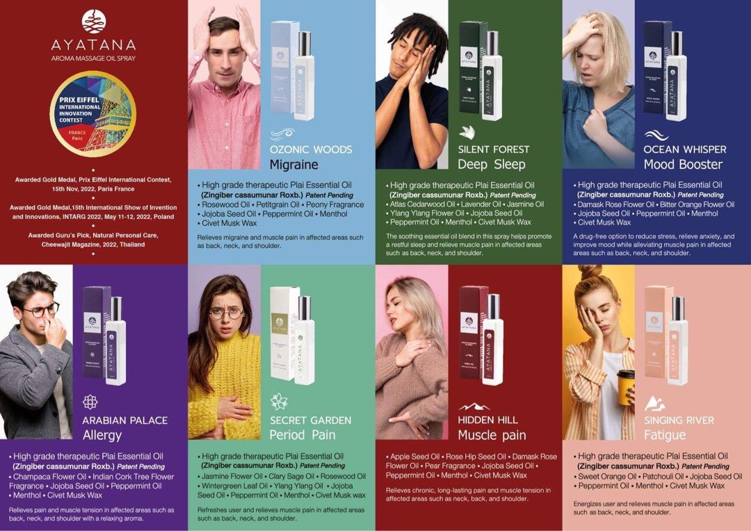 AYATANA THAI AROMA RELIEF OIL - HIDDEN HILL, Beauty & Personal Care ...