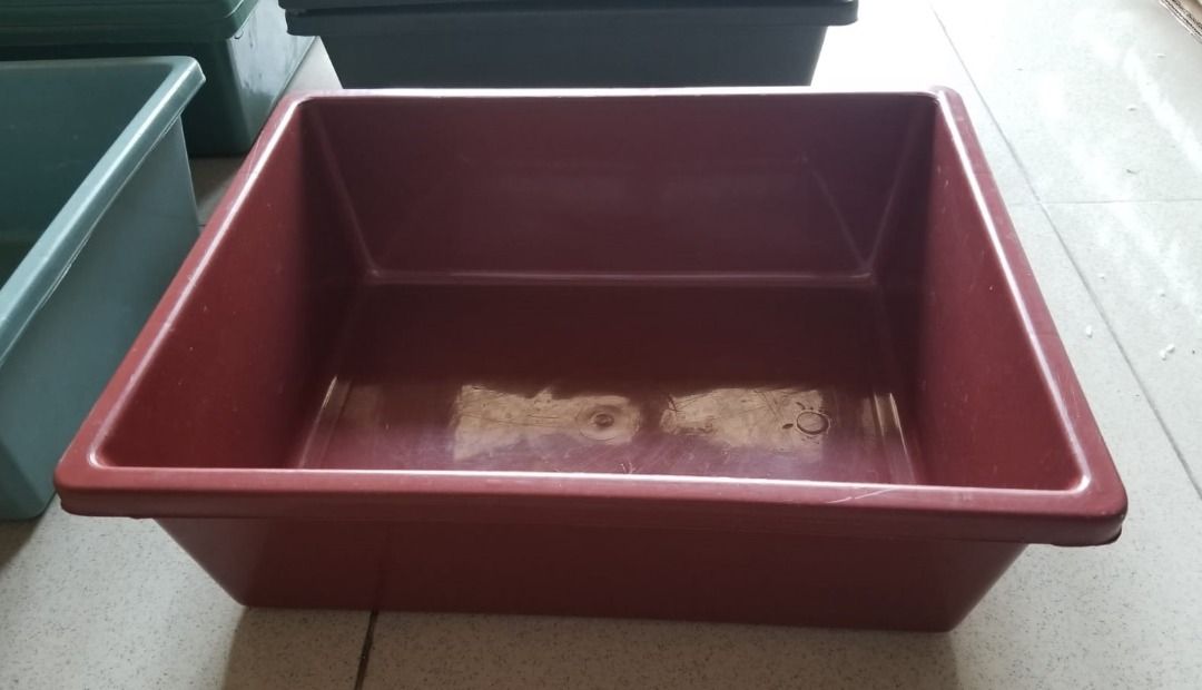 Baskom Plastik Kotak serbaguna, Perabotan Rumah di Carousell