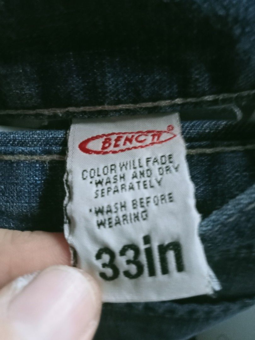 BENCH ( OVERHAULED ) - 33" FOR MEN, Men's Fashion, Bottoms, Jeans on ...