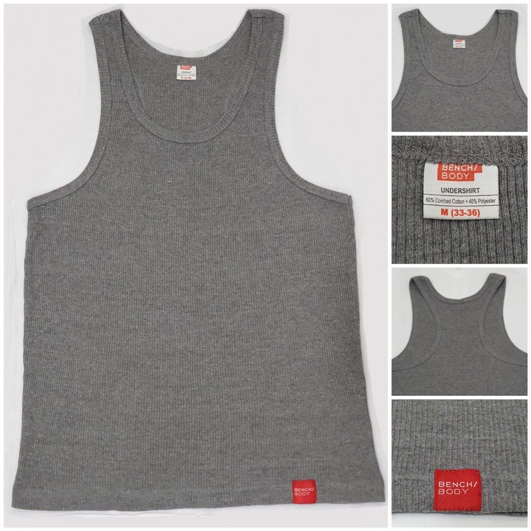 Bench Body Undershirt / Sando - Gray, Men's Fashion, Tops & Sets ...