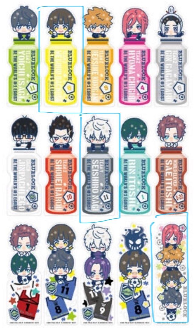 Blue Lock bookmarks (rare and hidden), Hobbies & Toys, Memorabilia ...