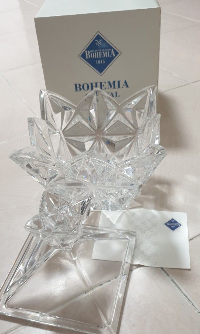Bohemia Crystal - Pyramid Big Box (Brand New), Furniture & Home Living ...