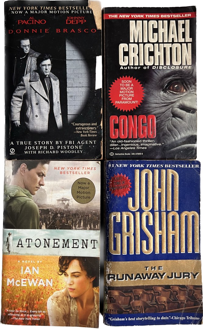 Book-To-Film Adaptations (4-book bundle), Hobbies & Toys, Books ...