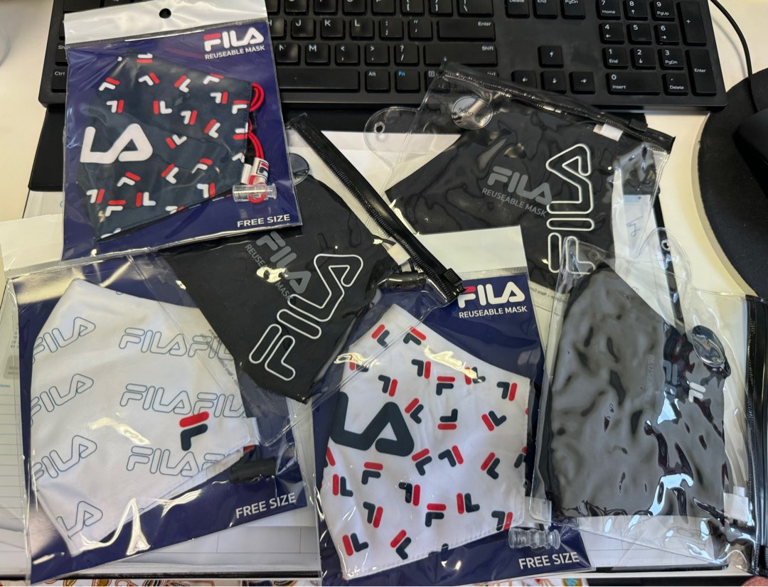 Brand new Fila reusable mask, Health & Nutrition, Face Masks & Face ...