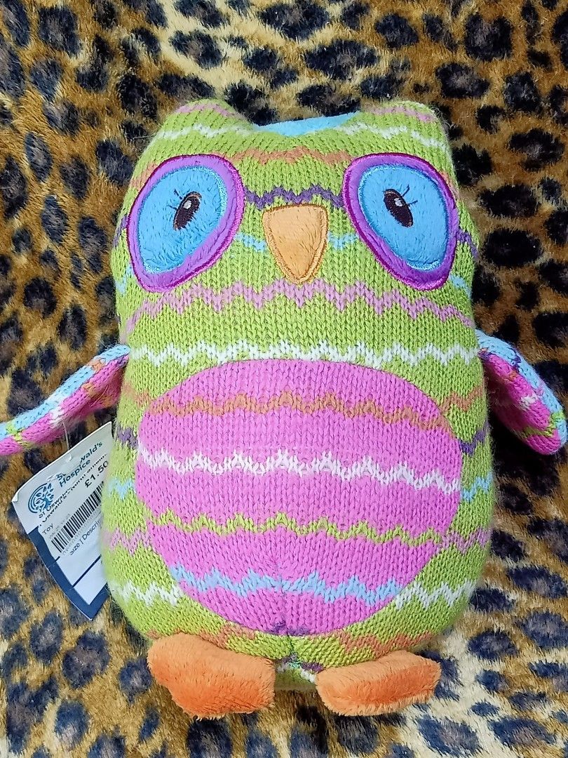 BRAND NEW KELLYTOY COLORFUL OWL PLUSH COMFORT TOY, Hobbies & Toys, Toys & Games on Carousell