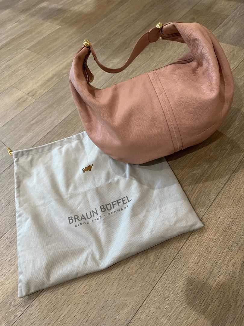 Braun Buffel Full Leather Hobo Bag, Women's Fashion, Bags & Wallets ...